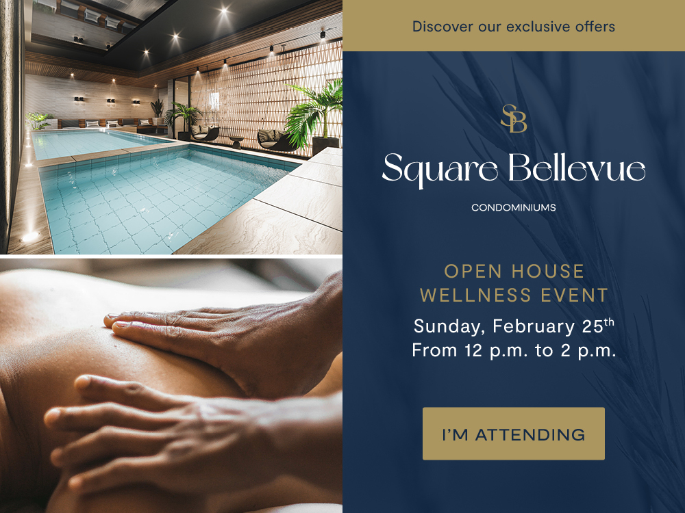 Square Bellevue: New condominiums for sale in Sainte-Anne-de-Bellevue