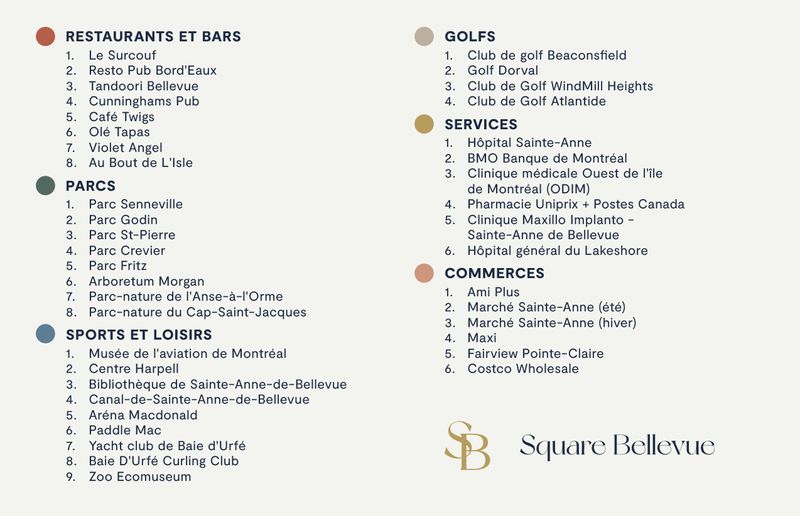 Square Bellevue: L'emplacement du projet à Sainte-Anne-de-Bellevue